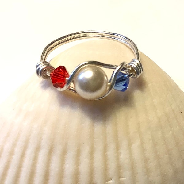 Patriotic Ring - Etsy