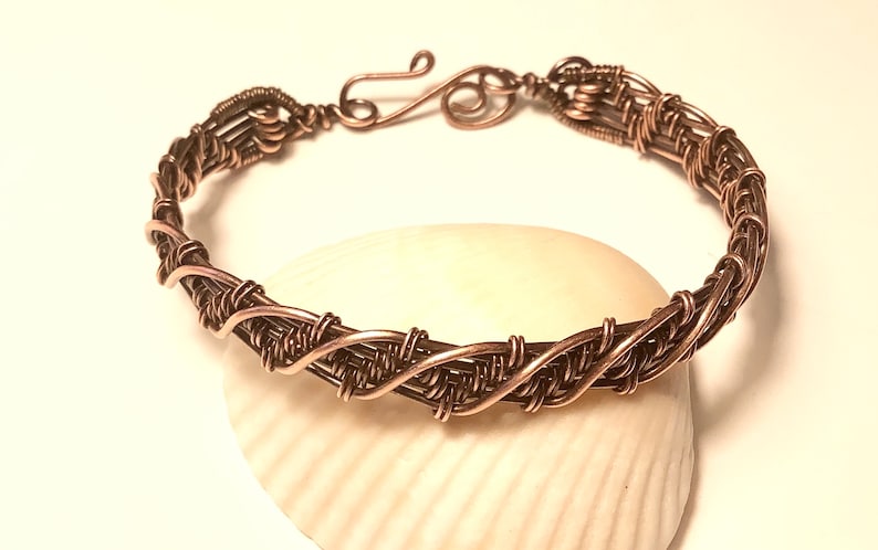 Wire Woven Twist Design Bangle Bracelet With Wire Choices - Etsy