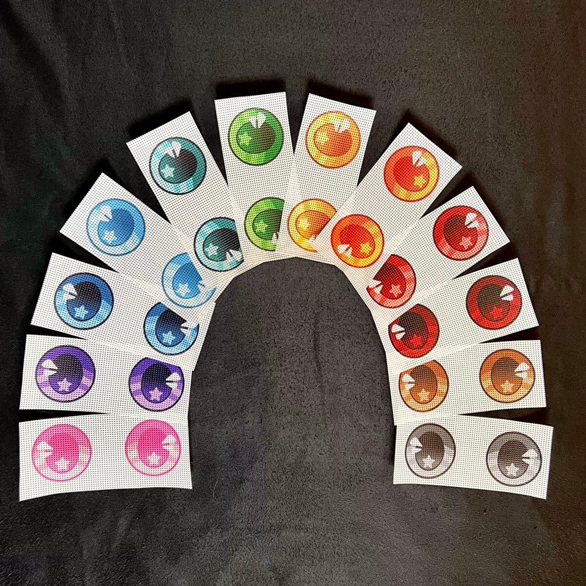 Custom Color Oval With Star Highlight Fursuit Eye Mesh - Etsy