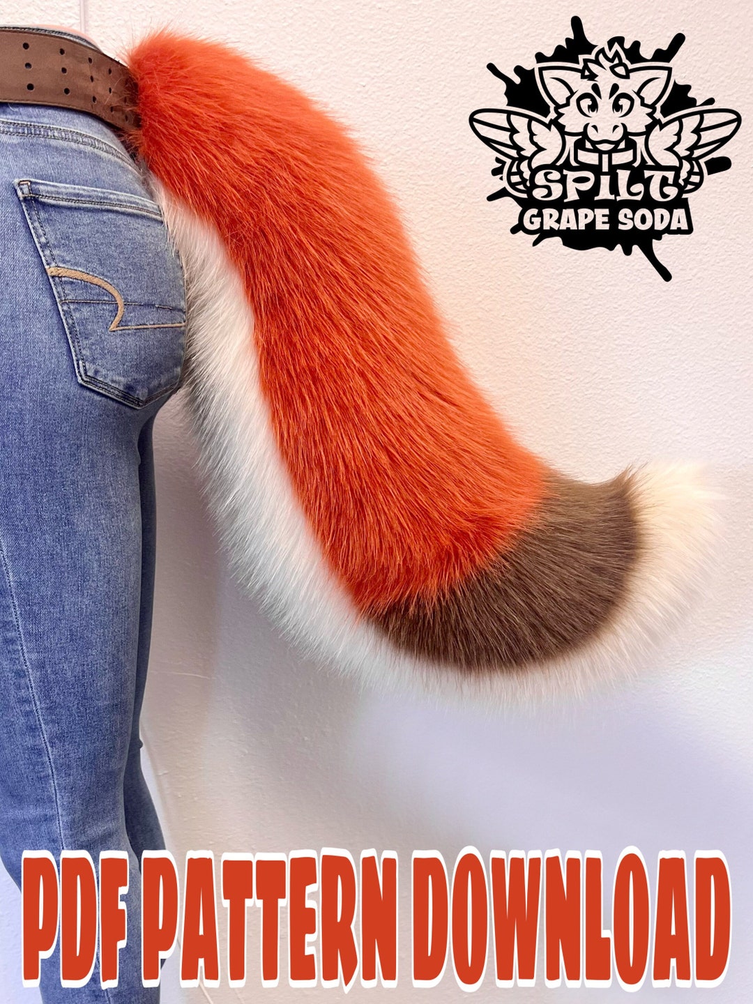 Large Canine Tail Pattern [PDF DOWNLOAD] - Etsy