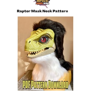 Raptor Mask Hood and Neck Pattern [PDF DOWNLOAD] - Etsy