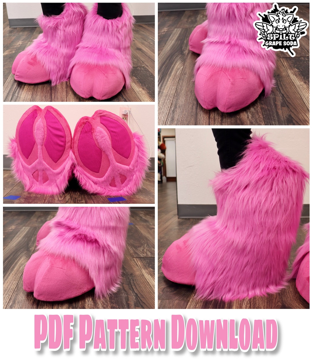 Digigrade Feet Hoof Indoor and Outdoor Pattern [PDF DOWNLOAD] - Etsy