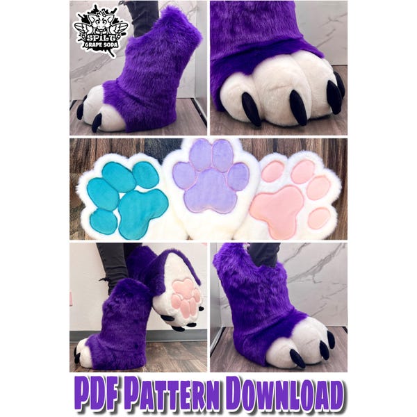 Furry Feet Paws - Etsy
