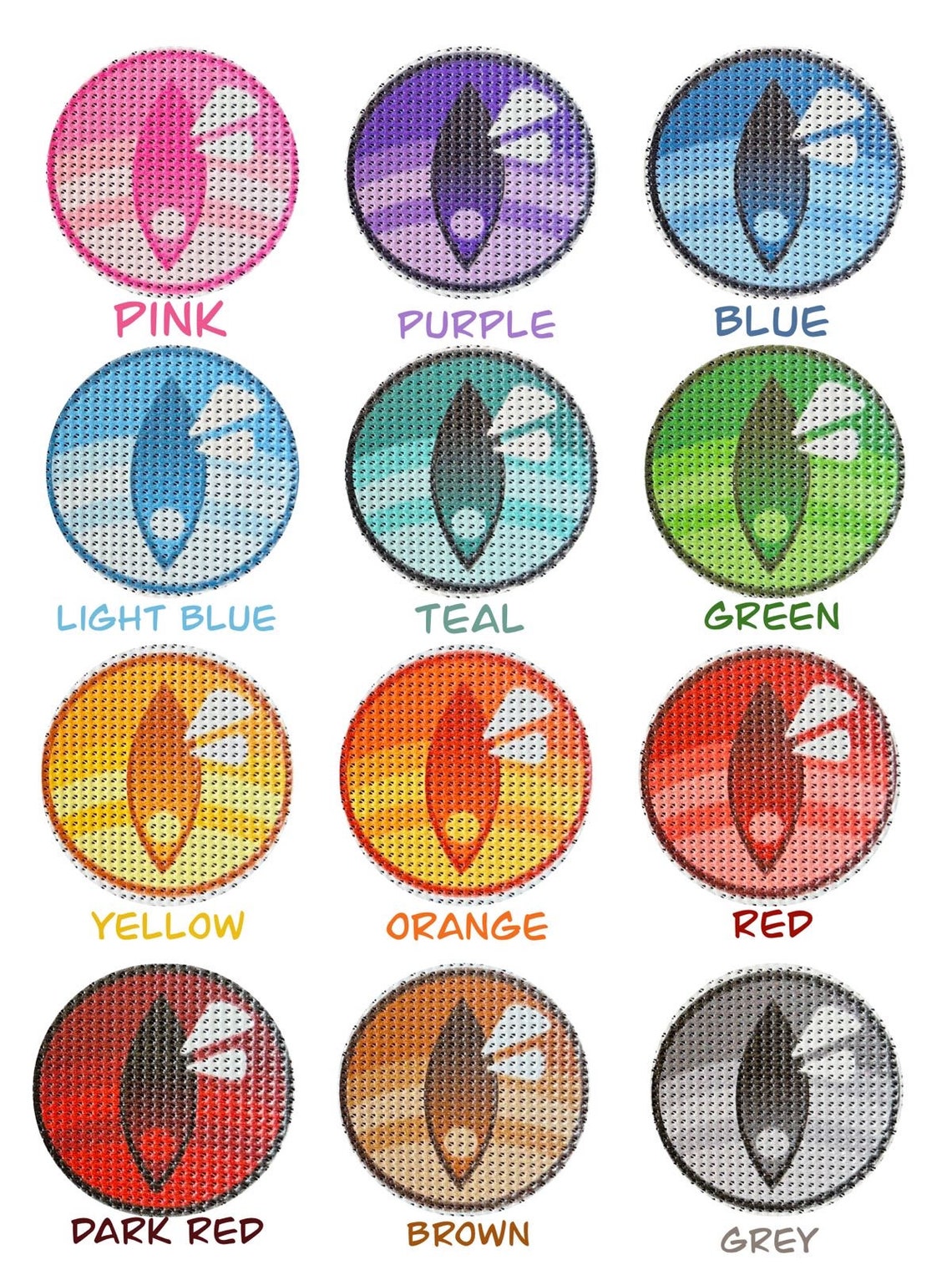 Custom Color Slit Fursuit Eye Mesh - Etsy