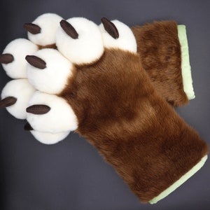 Four Finger Thumb Style Puffy Hand Paw Pattern [PDF DOWNLOAD] - Etsy