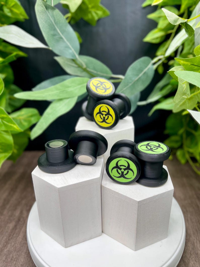 Custom Color Magnetic Biohazard Style Fursuit Gauges - Etsy