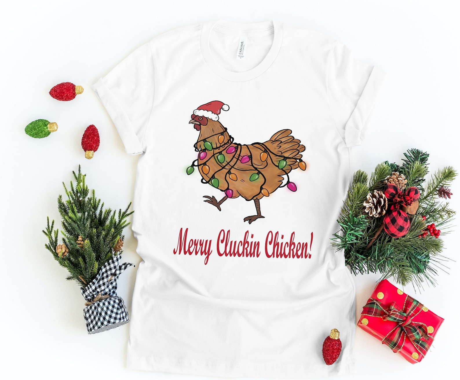 Merry Cluckin Christmas, Funny Chicken Png,christmas PNG, Digital ...