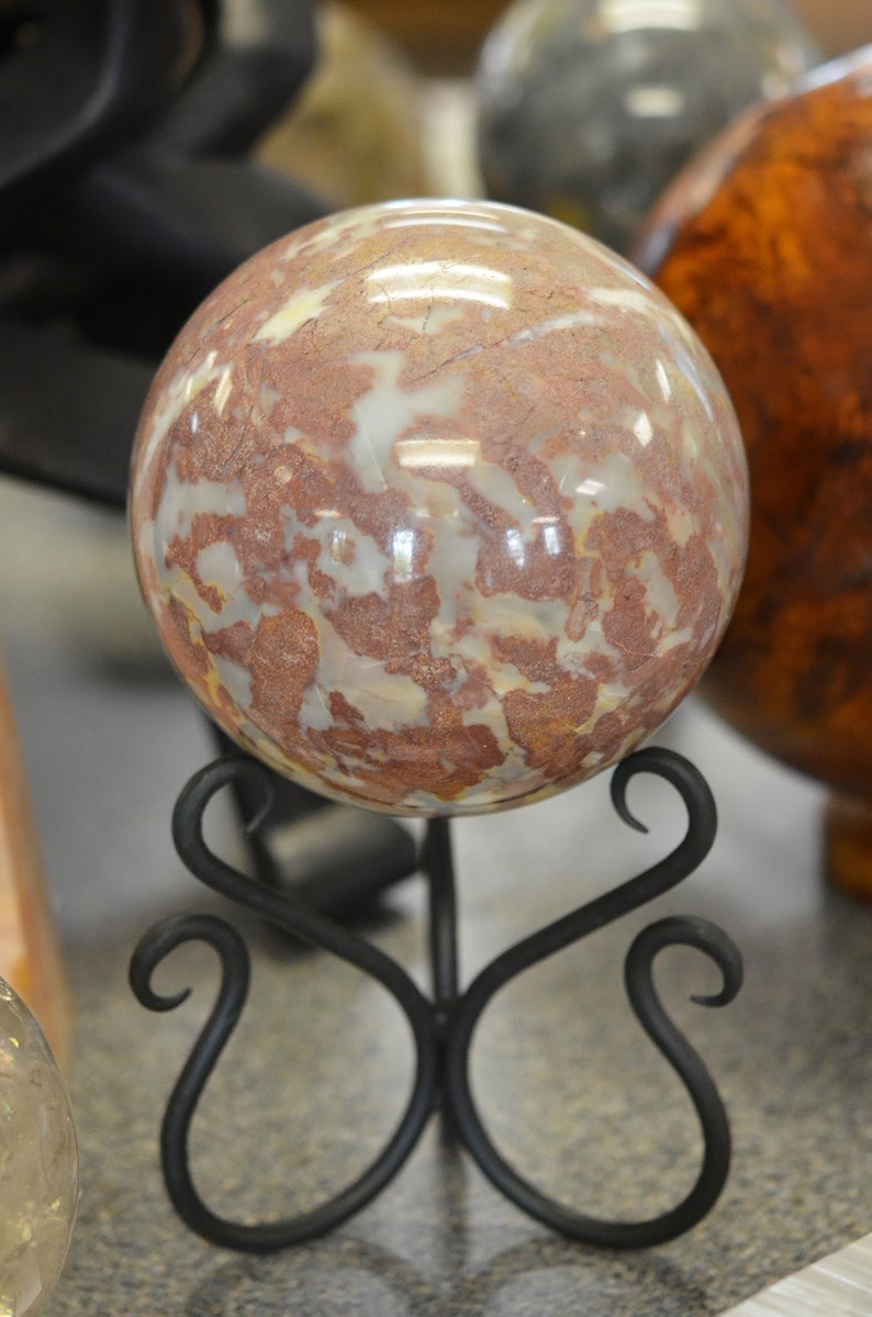 Large Jasper Sphere / Natural Jasper Ball / Polished Crystal - Etsy