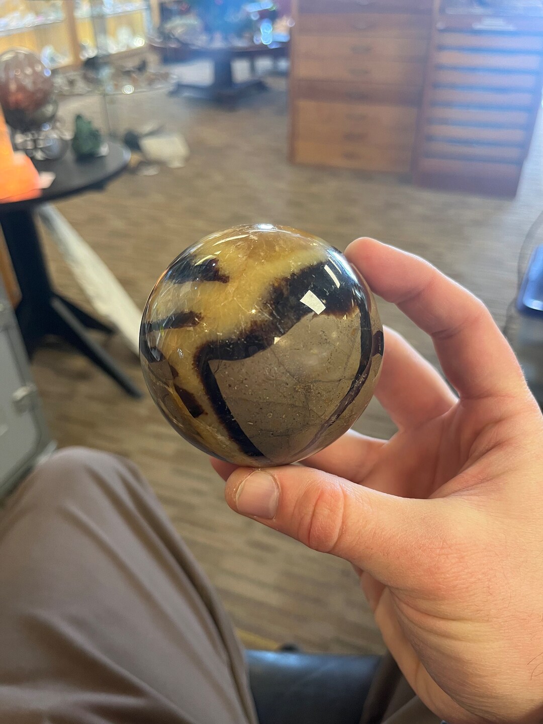 Septarian Nodule Sphere, Calcite Breccia Sphere, 3 Inch Diameter - Etsy
