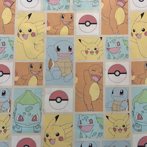Pokémons Fabric - Etsy