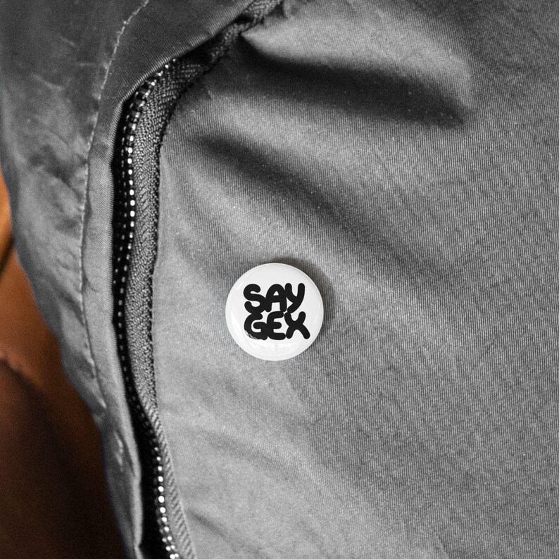 SAY GEX Button - Etsy