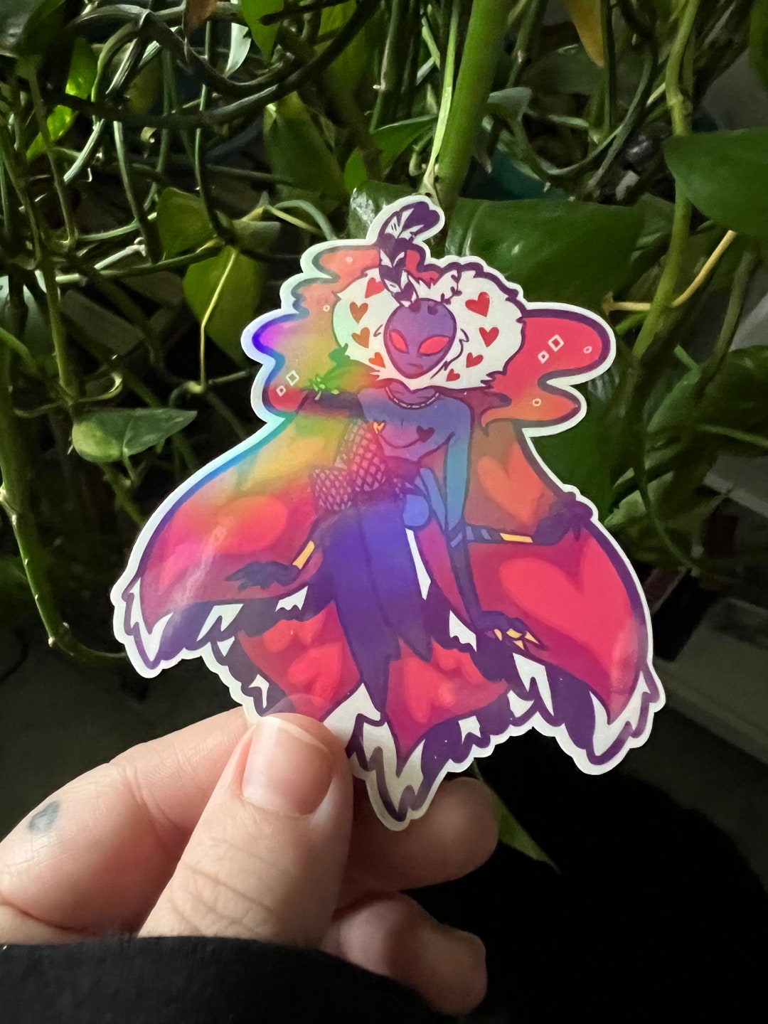 Holographic Lamp Lover Sticker - Etsy