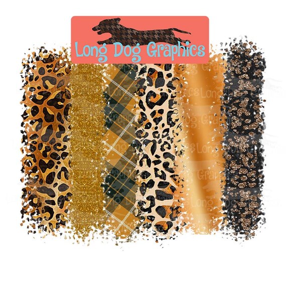 Leopard Brush Strokes PNG Digital Image for Sublimation or - Etsy