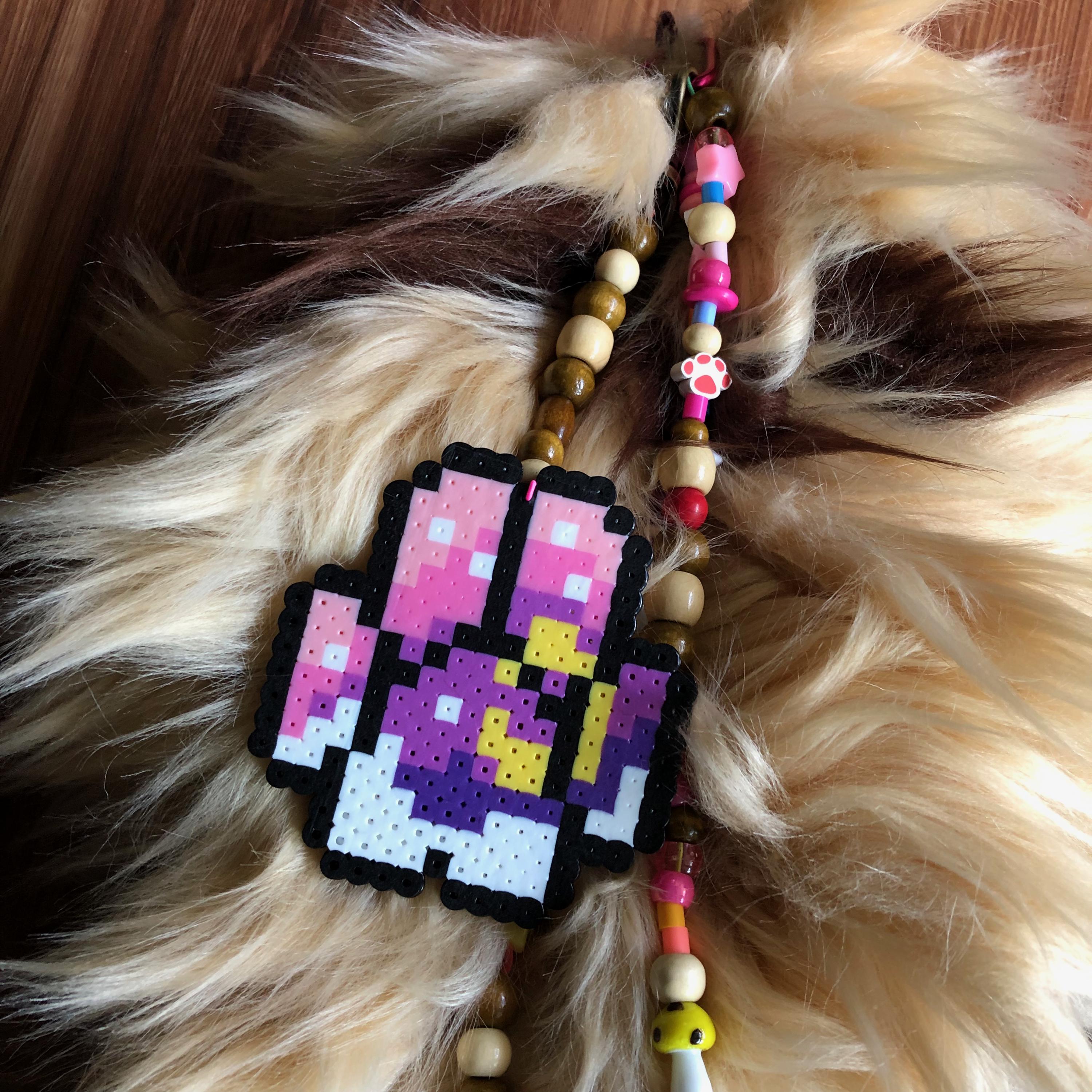 Faux Fur Beaded Bobcat Tail Good for Therians, Furries, Cosplay, Raves ...