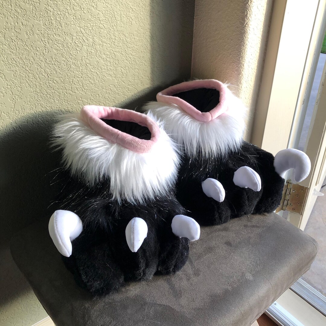 Fursuit Raptor Feet Paws - Good for Dino Masks, Raptor Masks, Fursuits, Cosplay -- Size 6 Womens ...