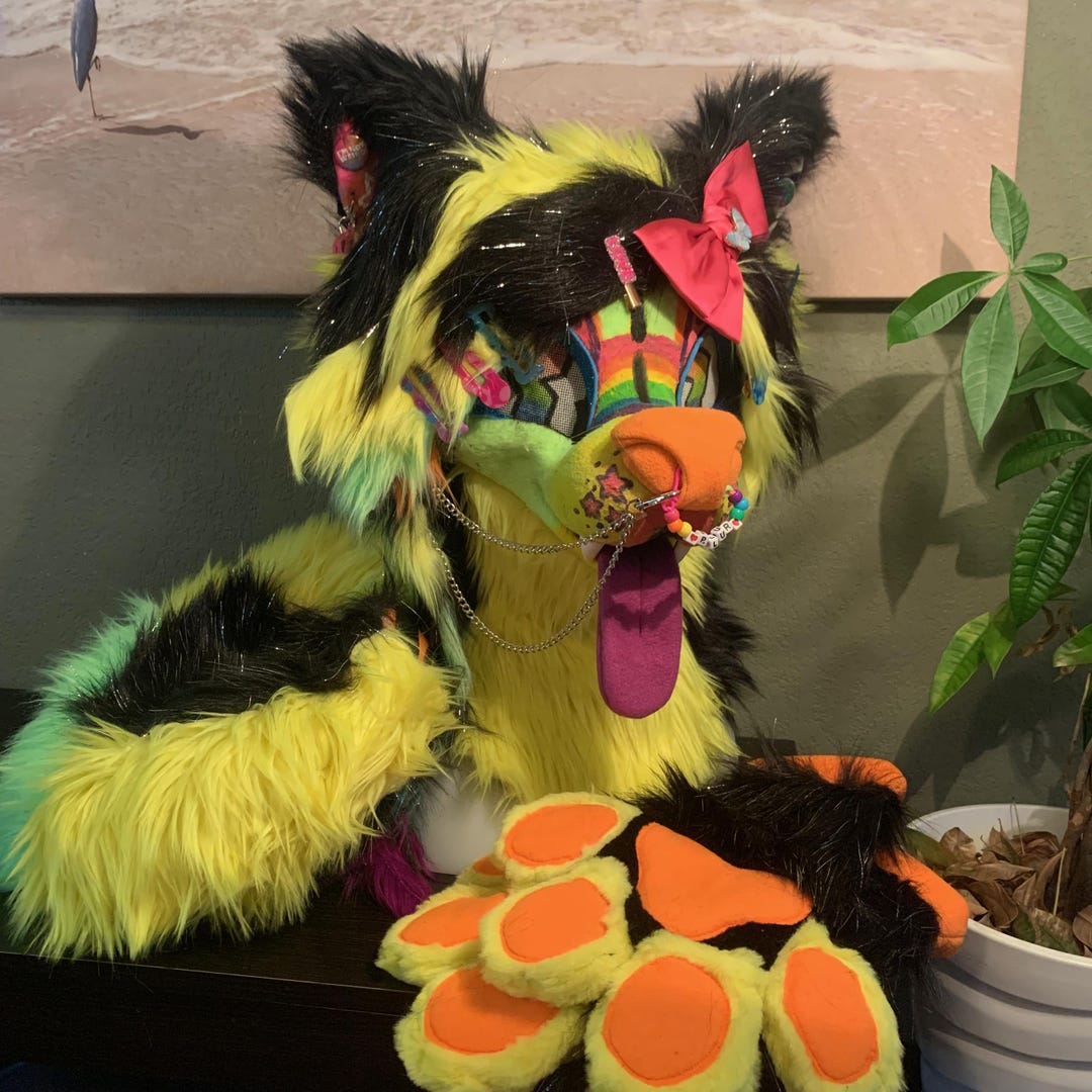 OOAK Waterproof 3d Printed Budget Fursuit Sparkledog Costume Set ...