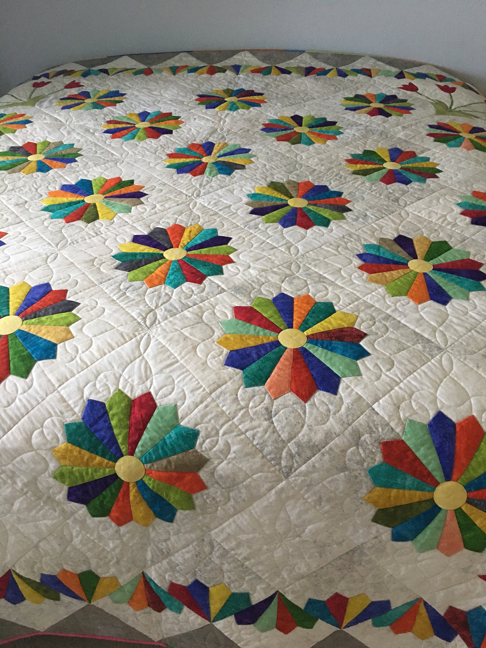 Dresden Flower Patch Quilt - Etsy