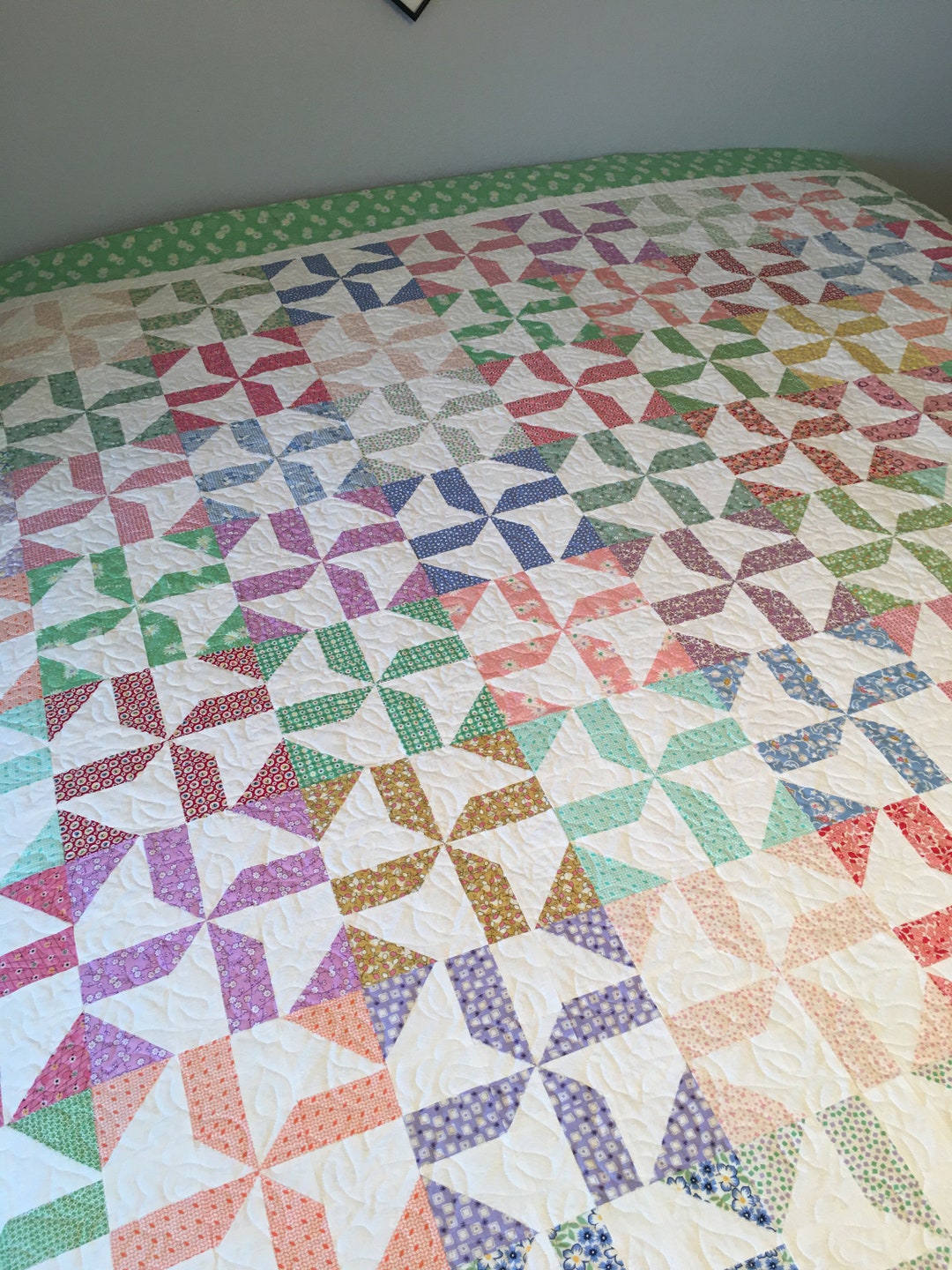 Disappearing Pinwheel Quilt - Etsy