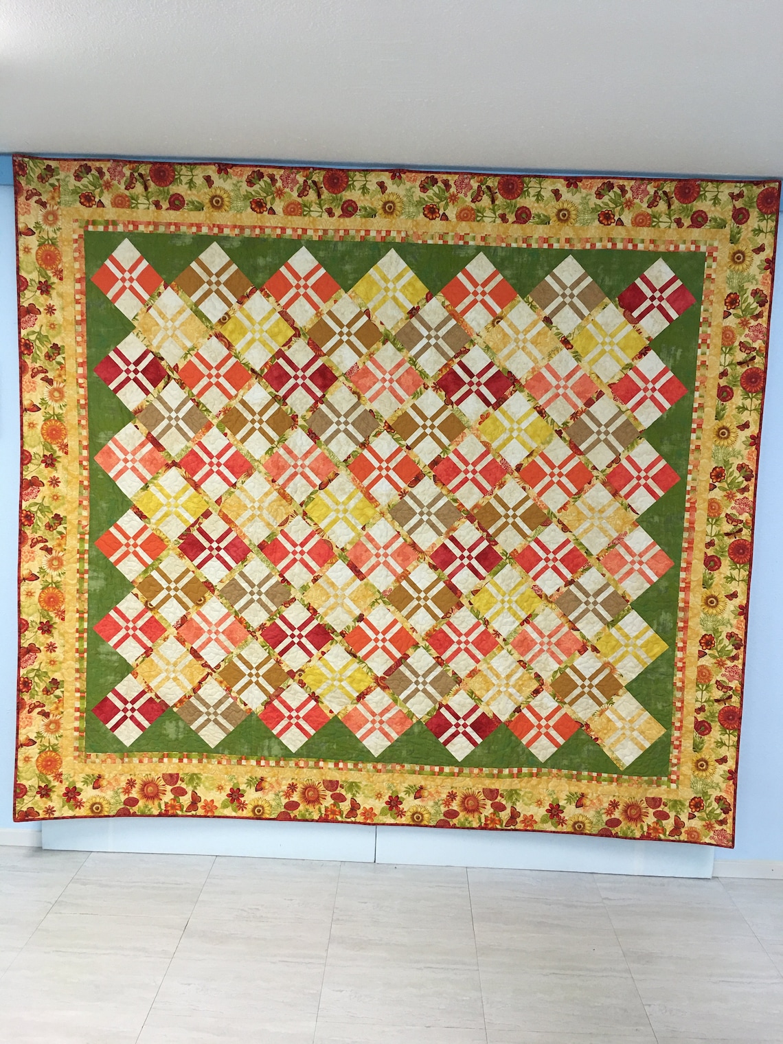 Disappearing Four-patch Quilt - Etsy