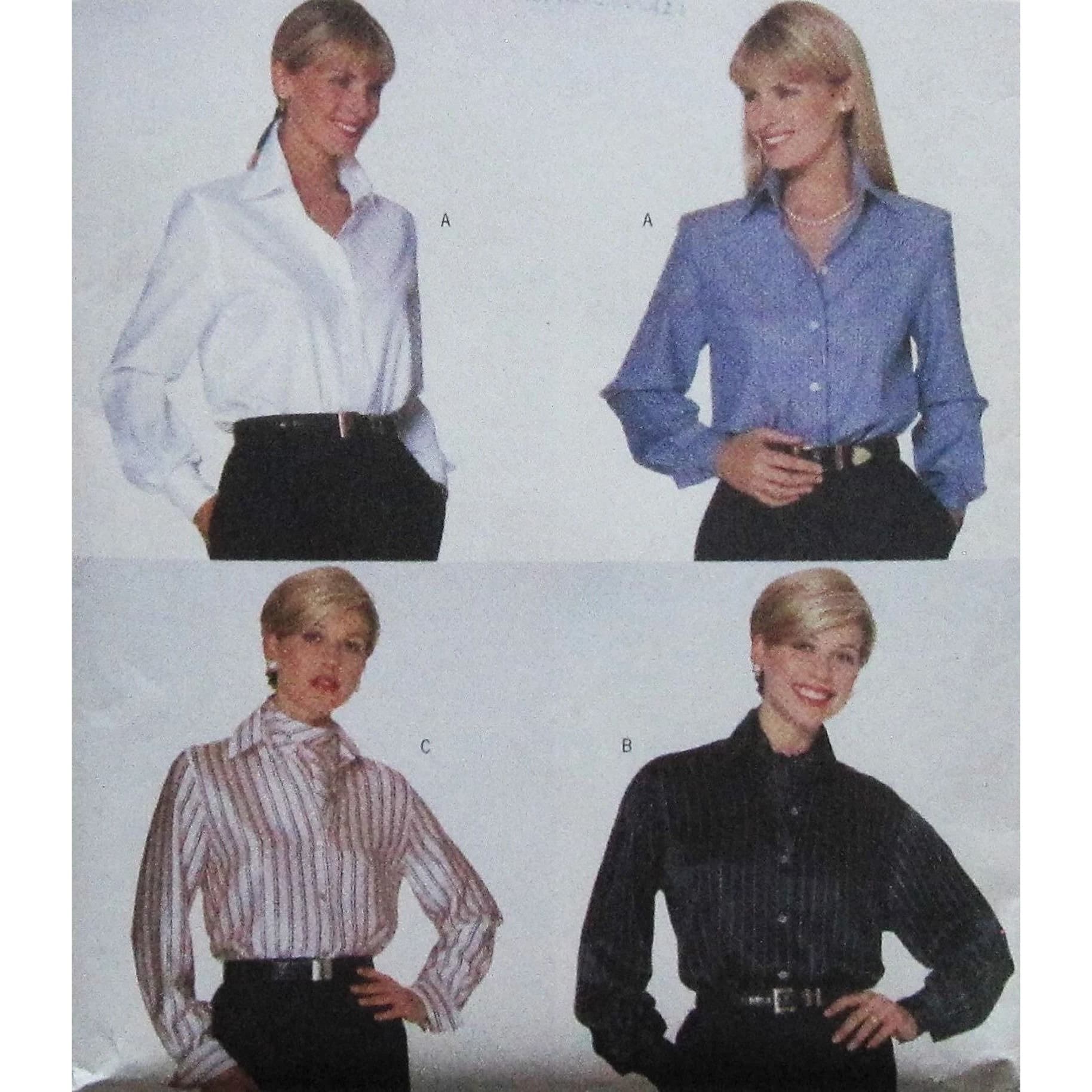 Butterick Sewing Pattern 5208 Blouse Shirt Misses Size 8-12 - Etsy