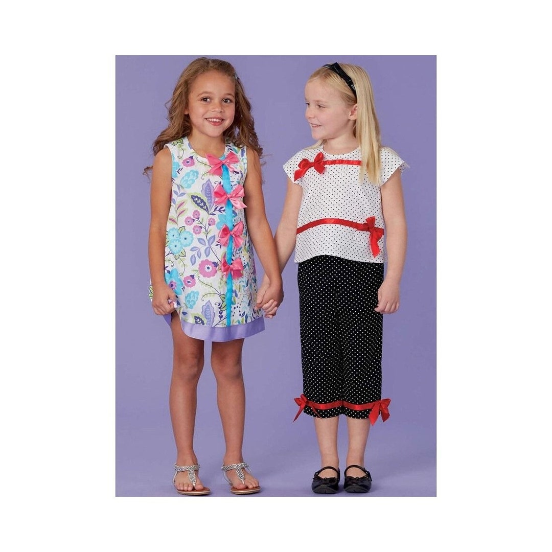 Kwik Sew Sewing Pattern K260 Dress Top Capris Girls Size XXS-L - Etsy
