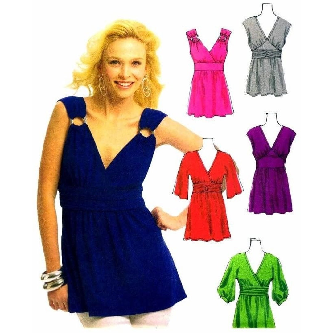 Mccall's Sewing Pattern 5662 Tops Tunics Dress Misses Size L-XL - Etsy