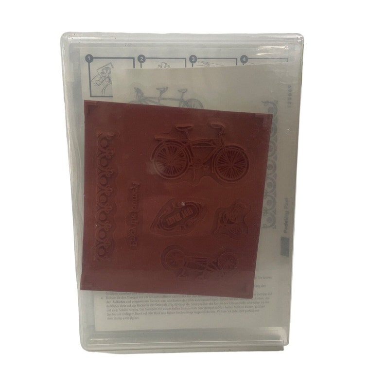 Stampin' UP PEDALING PAST Pedal Pusher Stamp Vintage Bike Trike Thank ...