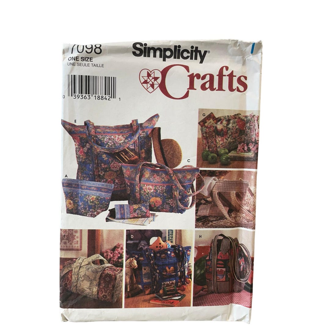 Simplicity Sewing Pattern 7098 Quilted Bag Eyeglass Case - Etsy