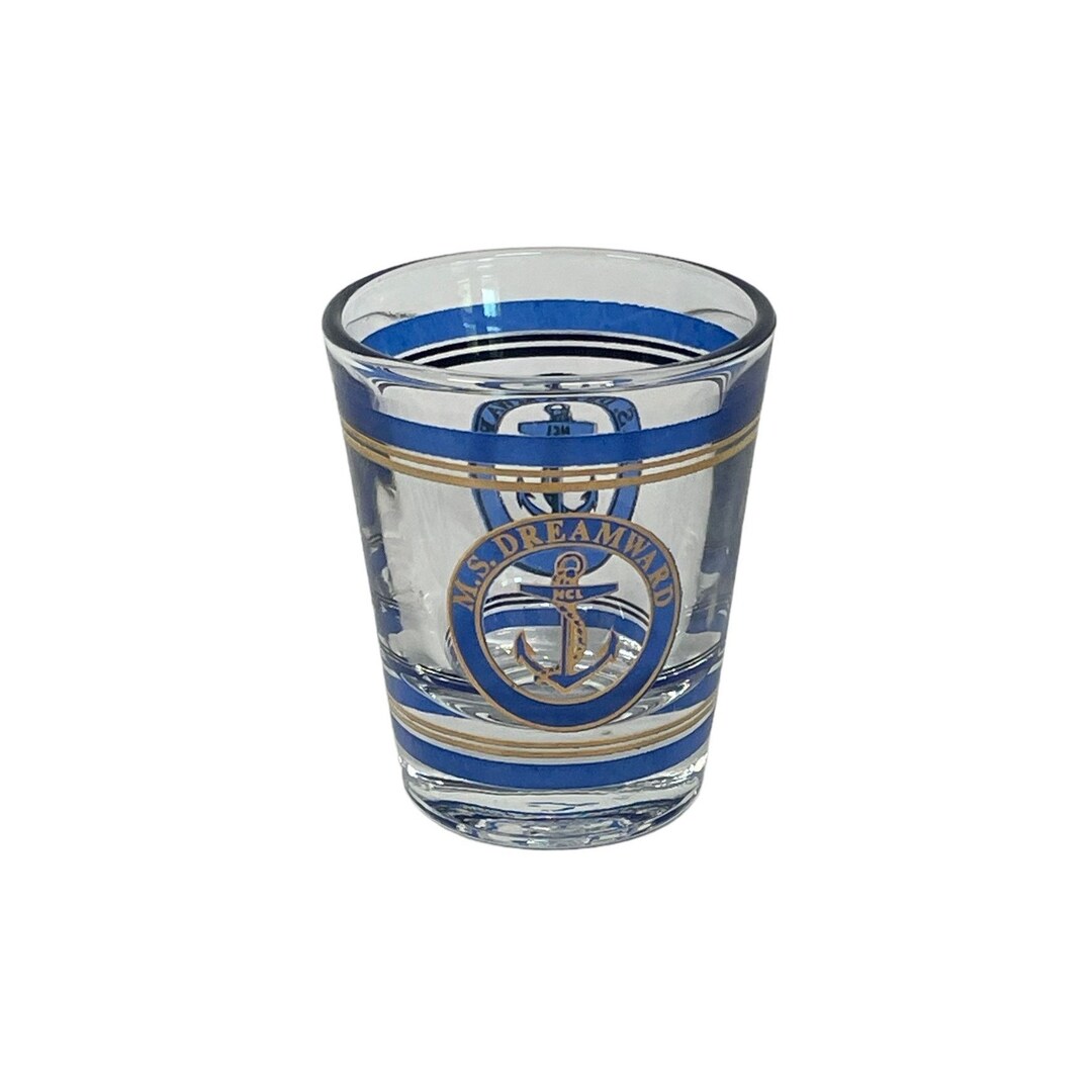 Shot Glass M/S Dreamward Cruise Ship Lines Norway Norwegian NCL Vintage ...