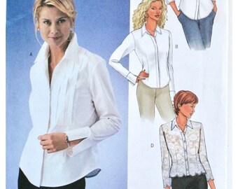 Butterick Sewing Pattern 5284, Misses' Shirt, Size 8-14, UNCUT factory ...