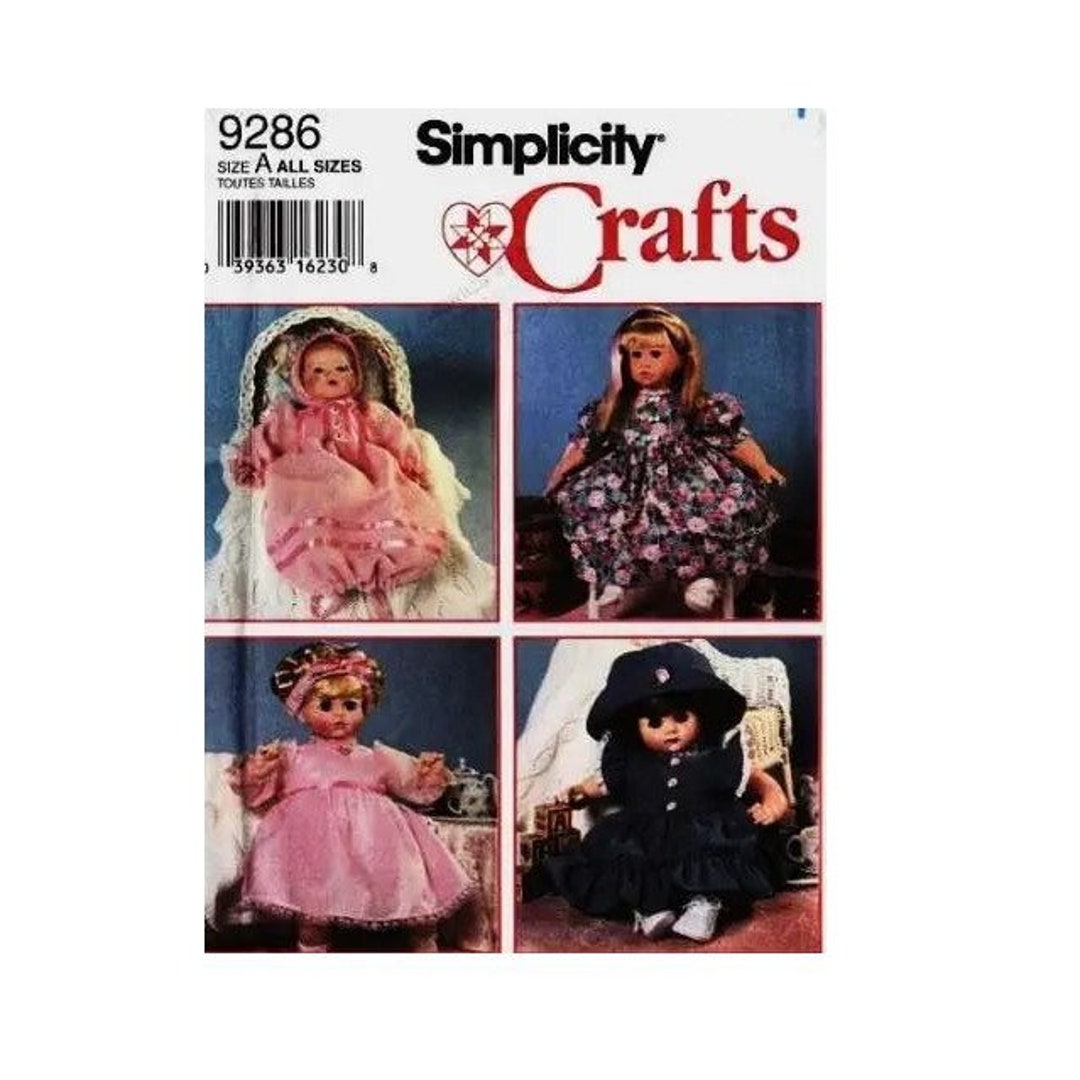 Simplicity Sewing Pattern 9286 Doll Clothes 12" to 22" - Etsy
