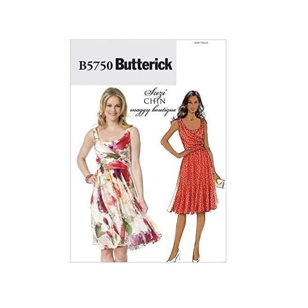 Butterick Sewing Pattern 5750 Dress Gathered Skirt Misses Size 14-22 - Etsy