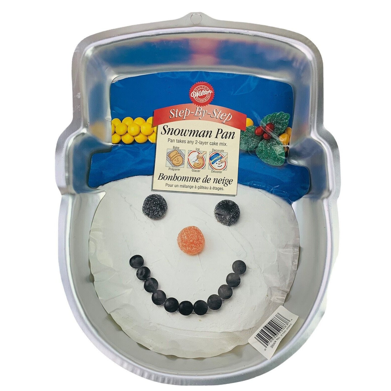 Snowman Face Cake
