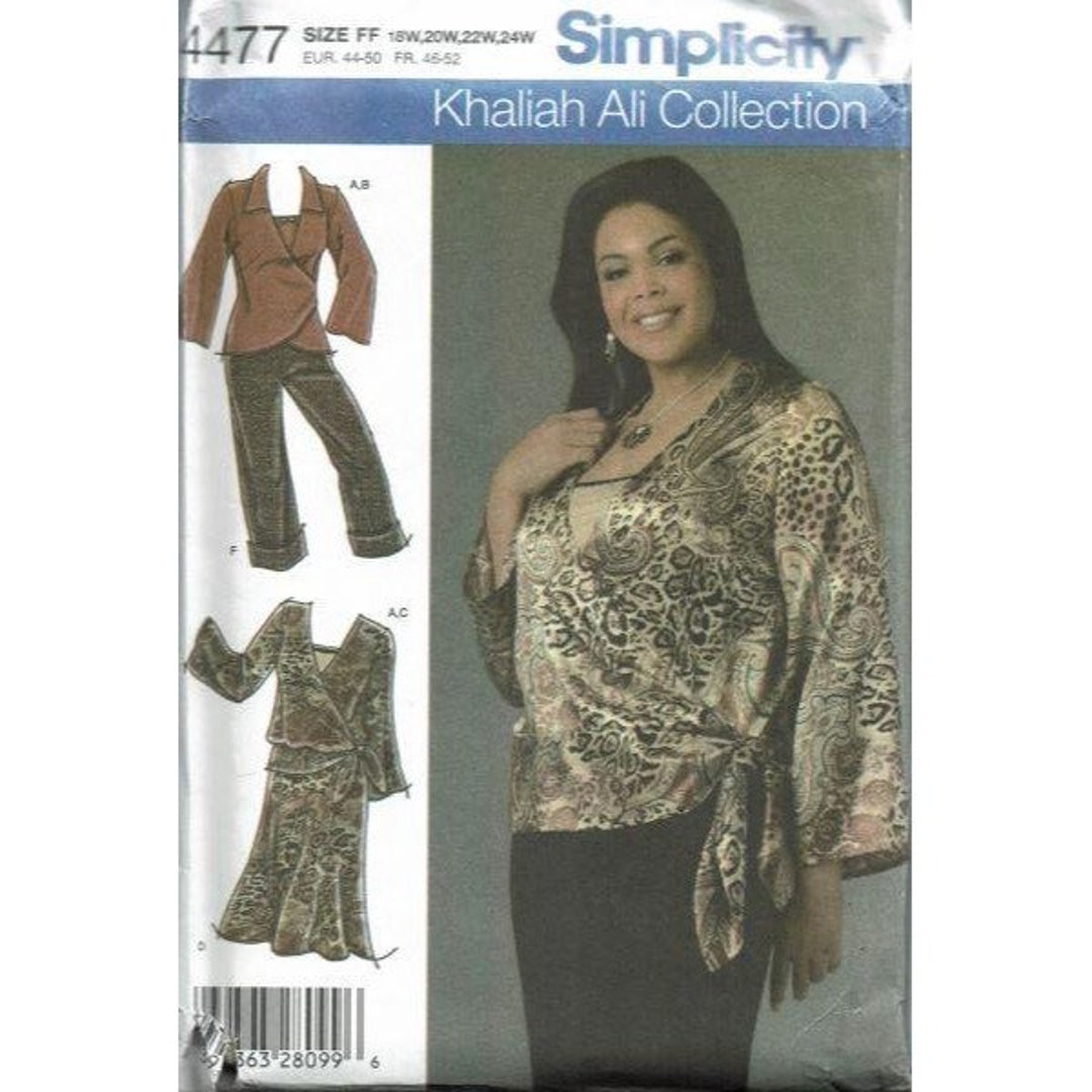 Simplicity Sewing Pattern 4477 Womens Pants Top Skirt Size 18W-24W - Etsy