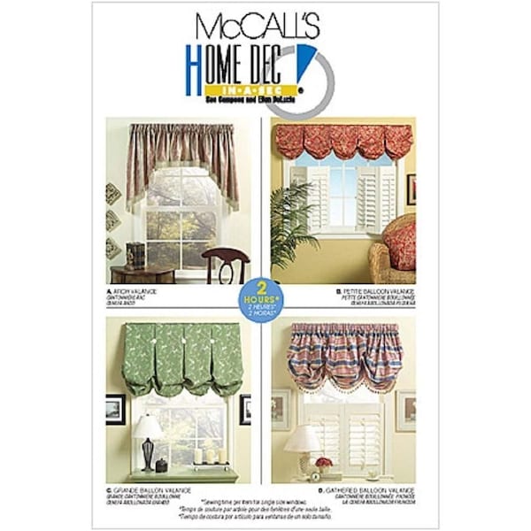 Mccalls Valance Sewing Pattern - Etsy