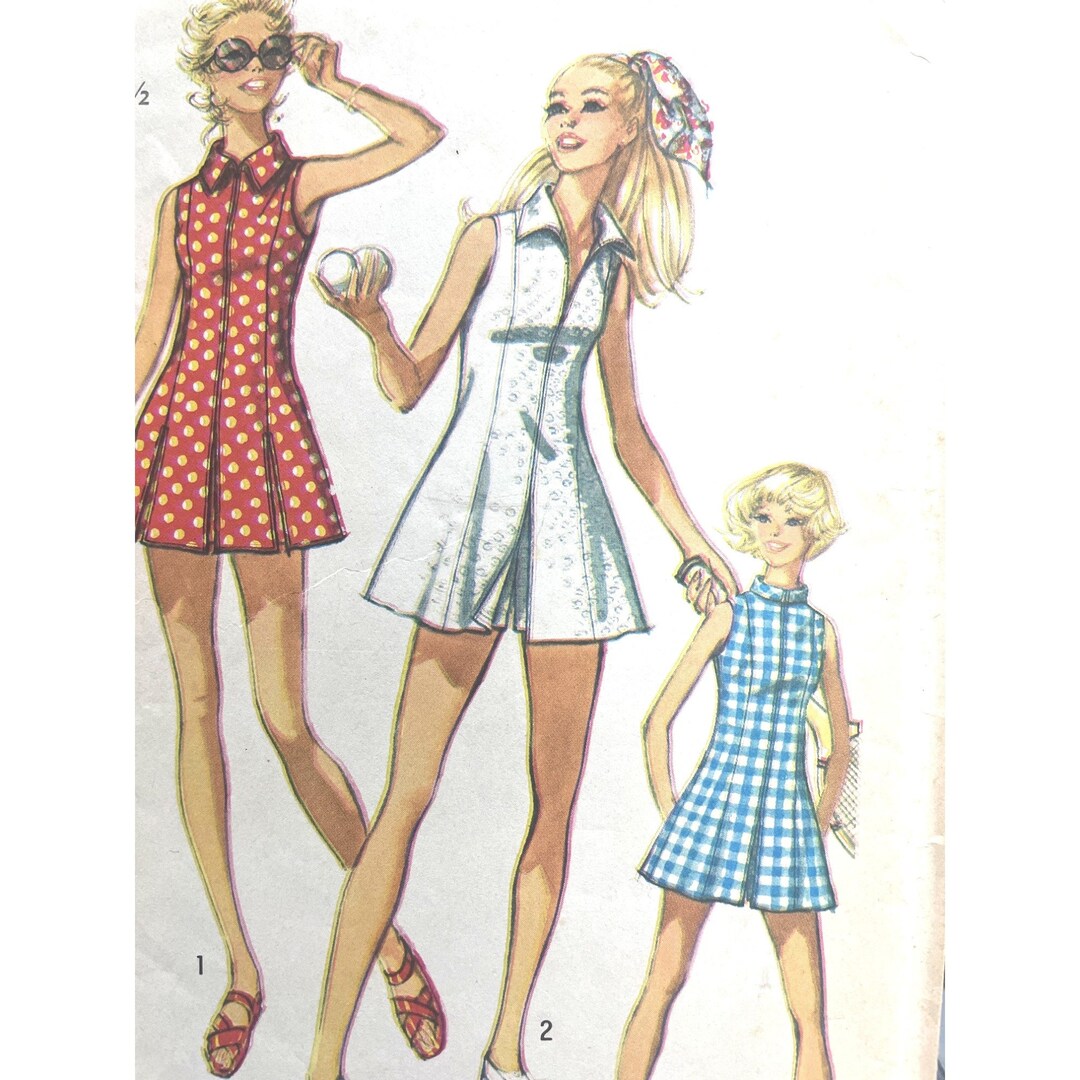 Simplicity Sewing Pattern 9406 Tennis Sport Dress Shorts Size - Etsy