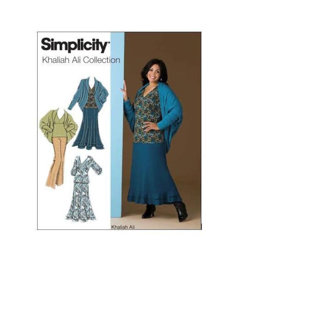 Simplicity Sewing Pattern 2773 KHALIAH ALI Pants Skirt Top Jacket ...