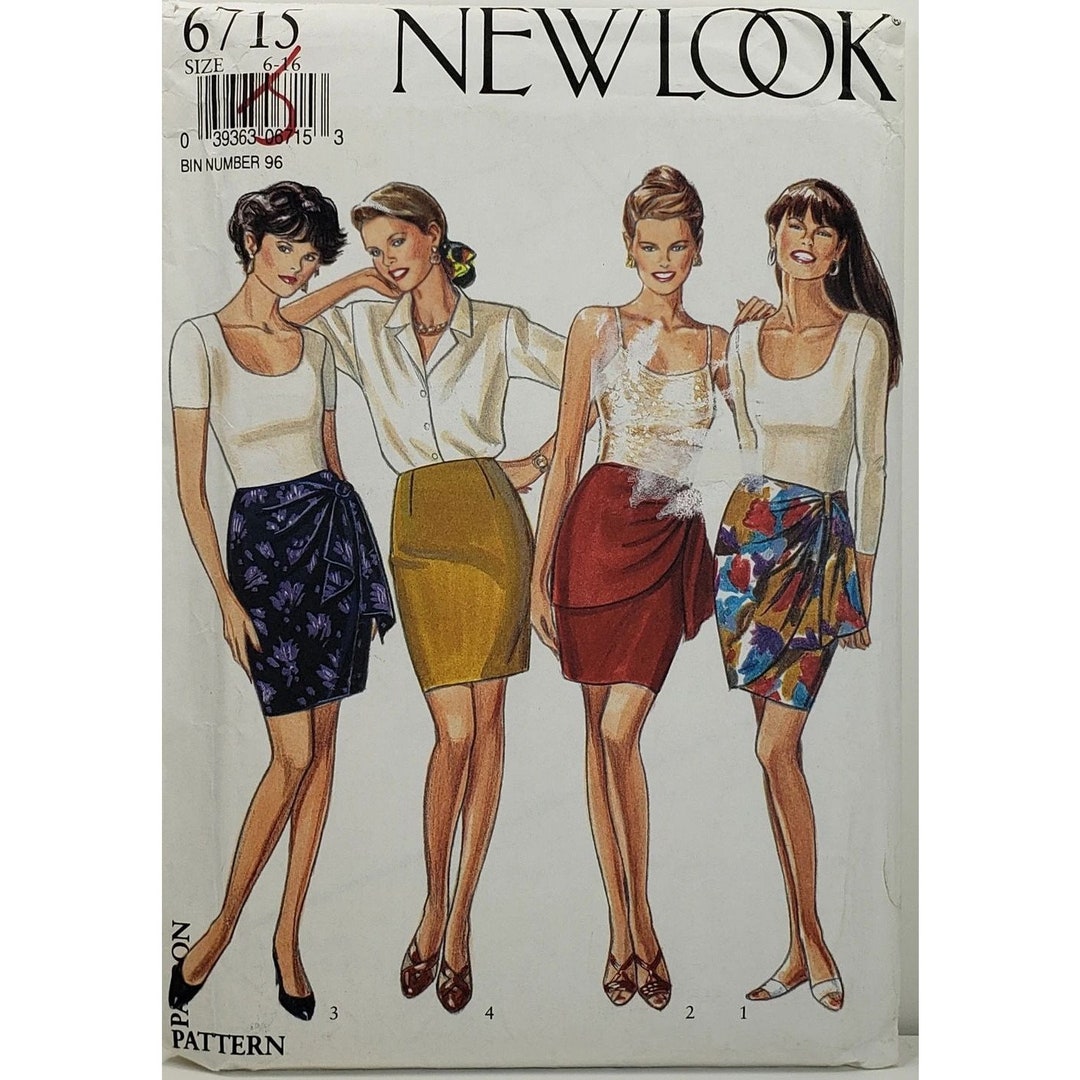 New Look Sewing Pattern 6715 Skirts Misses Size 6-16 - Etsy