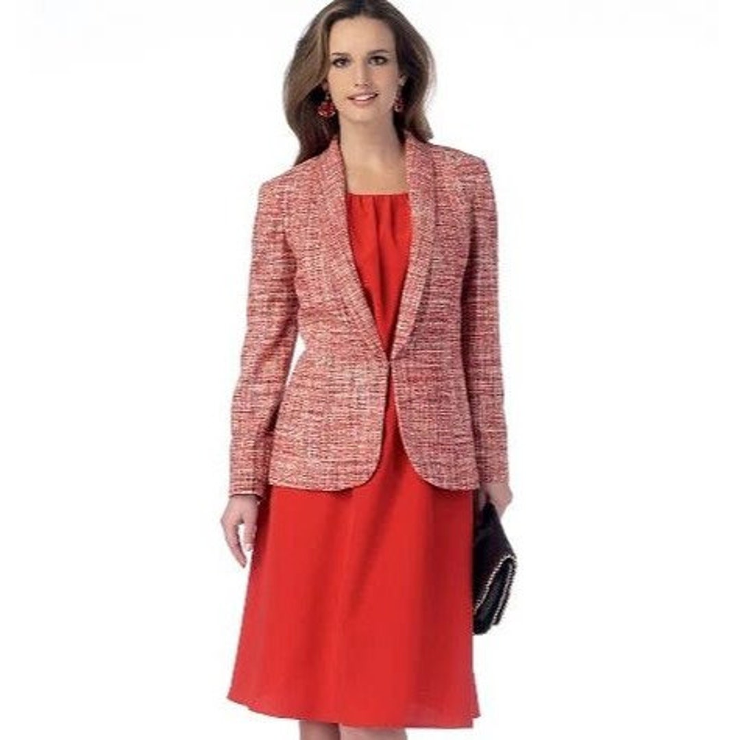 Butterick See and Sew Sewing Pattern 6079 Misses Jacket Dress Size 8-16 ...