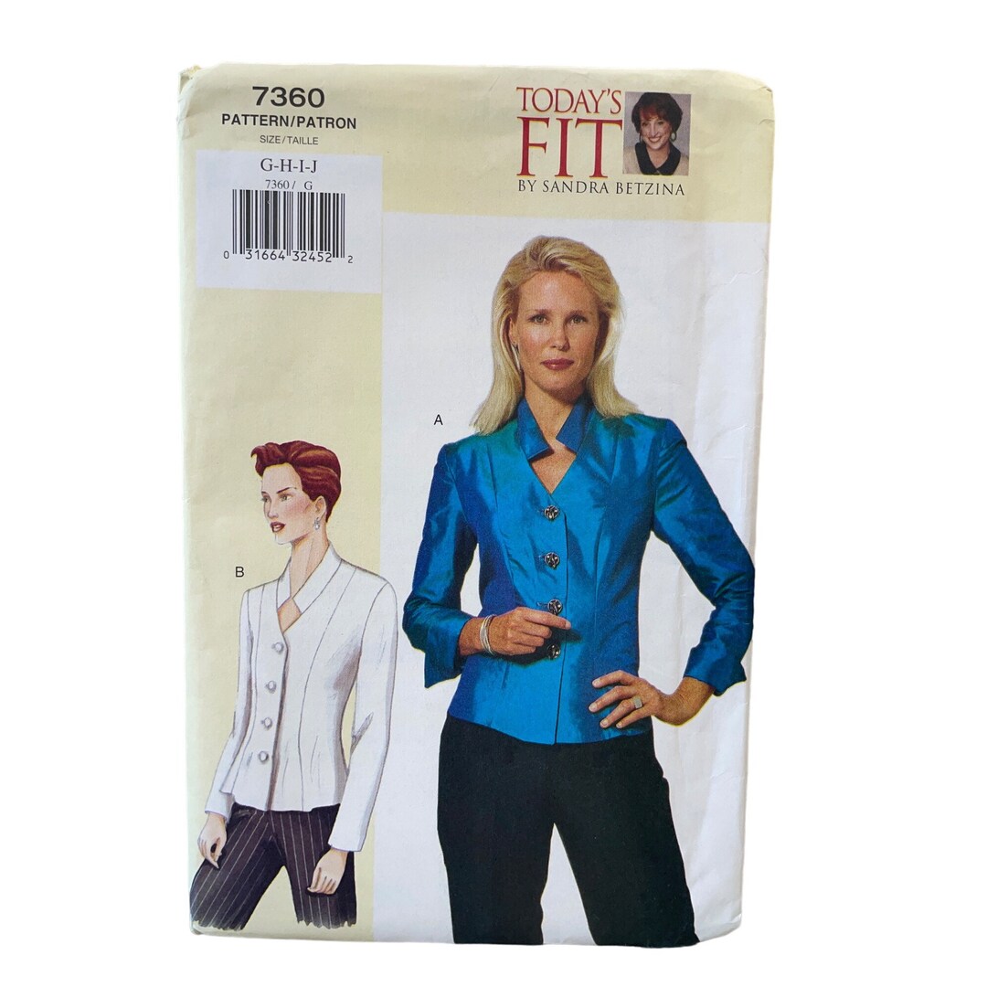 Vogue Sewing Pattern 7360 Blouse Top Shirt Misses Size 46-55 Bust - Etsy