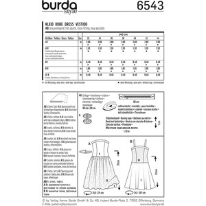 Burda Sewing Pattern 6535 Dress Sleeveless Size 6-18 - Etsy