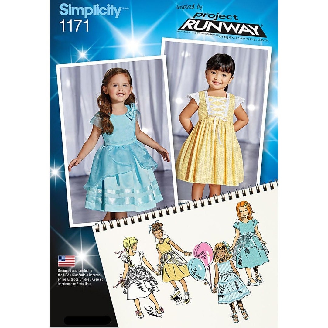Simplicity Sewing Pattern 1171 Child's Special Occasion Dresses Size 1/ ...