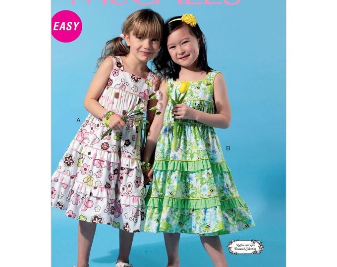 Mccalls Sewing Pattern 6543 Dress Girls Size 2-5 - Etsy