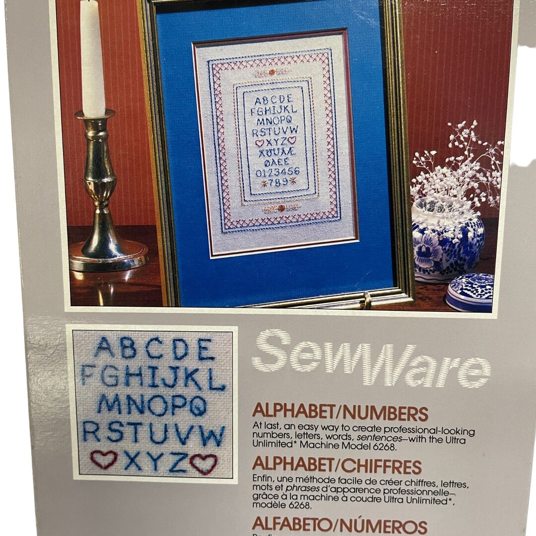Sew Ware Singer 6268 Embroidery Software Alphabet Numbers Motifs ...