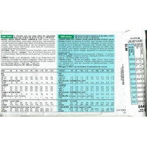 Butterick See and Sew Sewing Pattern 6447 Mock Wrap Jumper Top Misses ...