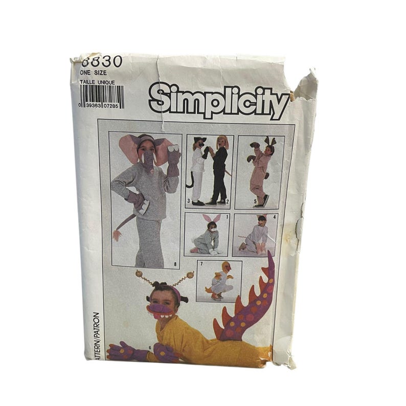 Simplicity Sewing Pattern 8830 Costumes Child Adult One Size - Etsy