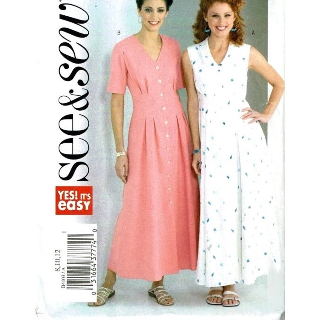 Butterick See and Sew Sewing Pattern 4103 Dress Misses Size 20-24 - Etsy