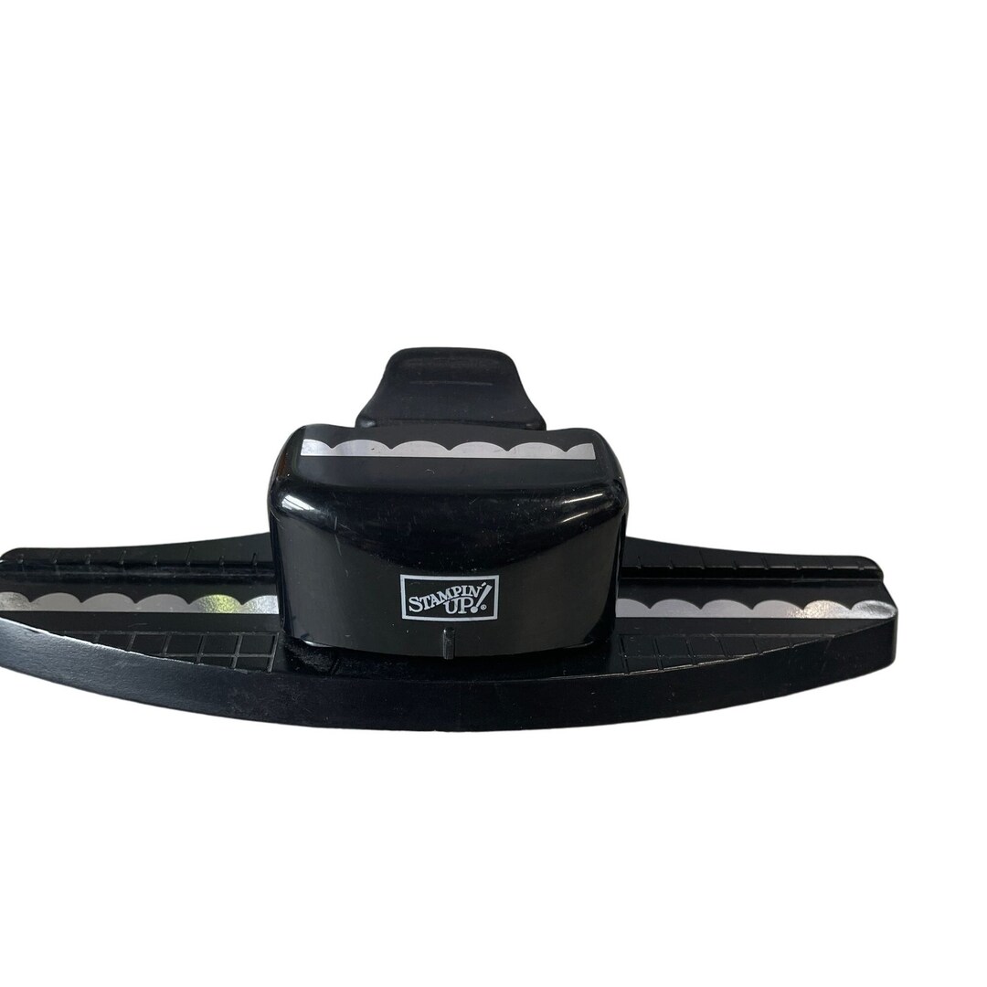 Stampin up Large SCALLOPED EDGER Label Punch Cutter - Etsy