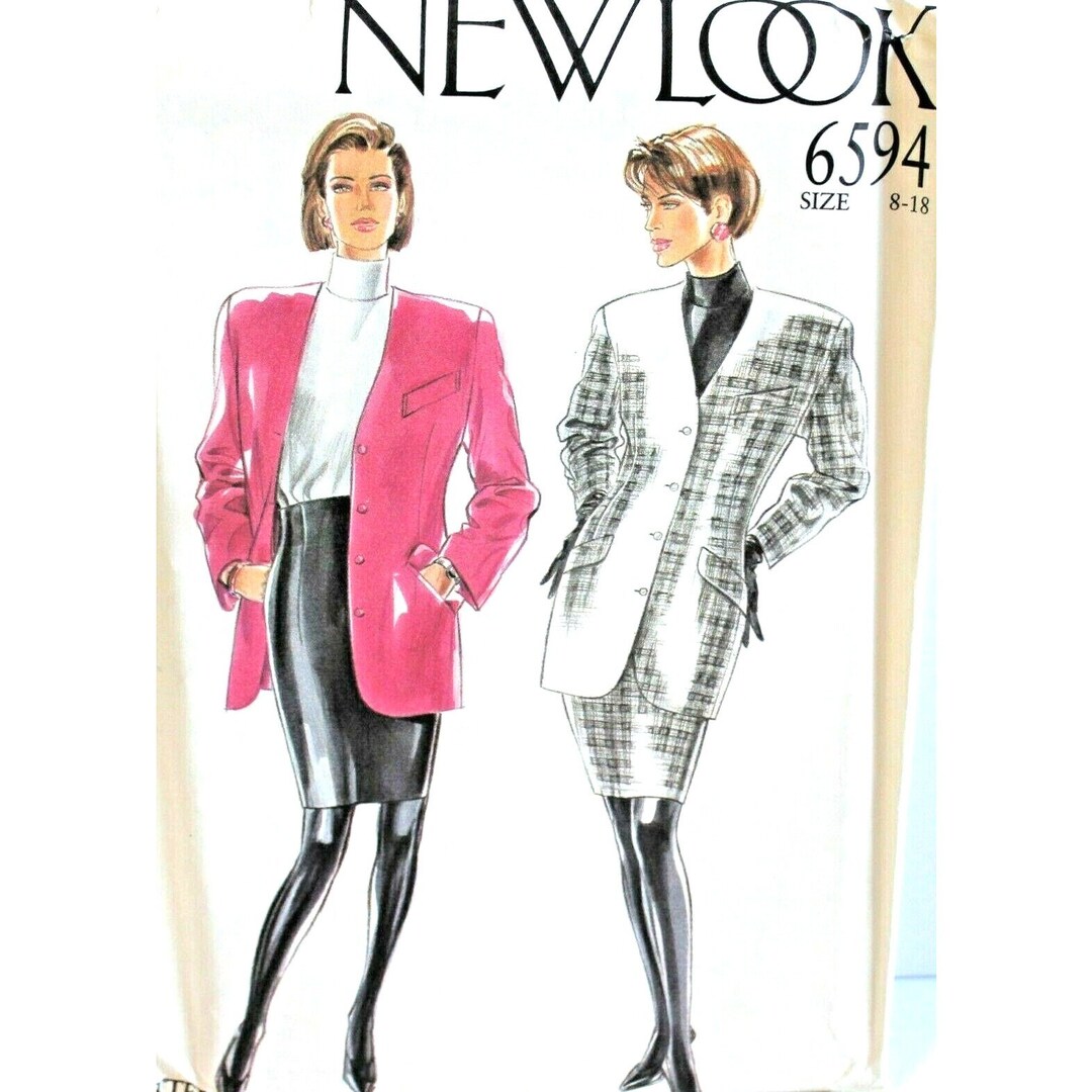 New Look 6594 Sewing Pattern Jacket Skirt Sizes 8-18 - Etsy