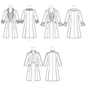 Simplicity Sewing Pattern 9630 11602 Costume Coats Wizard Mens Size 34 ...